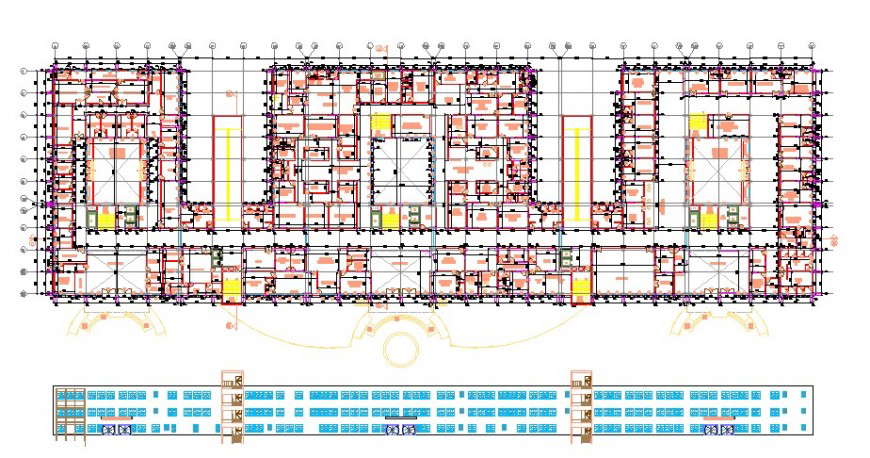 General Hospital Architecture Layout Plan Cad Drawing Details Dwg File ...